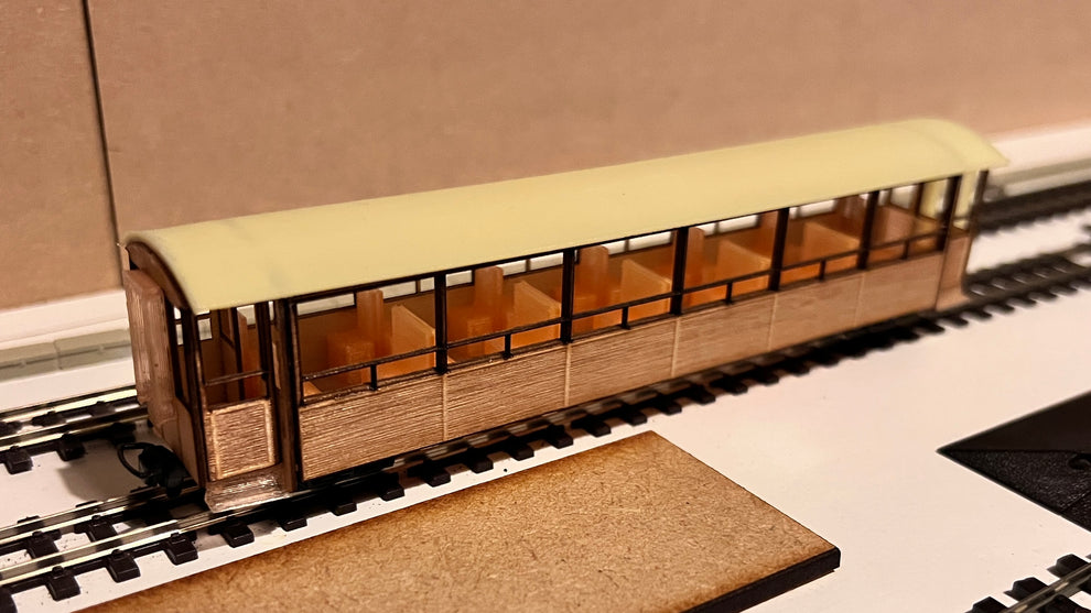 4mm Scale Welsh Highland Railway Open Coach No.2020 – Bowaters Models