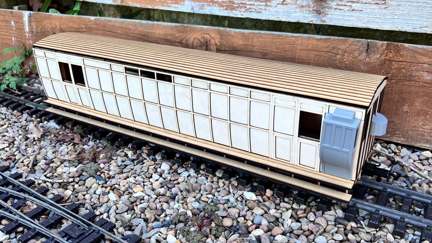 15mm Scale Isle of Man Railway 1897 Metropolitian Carriage and Wagon C ...